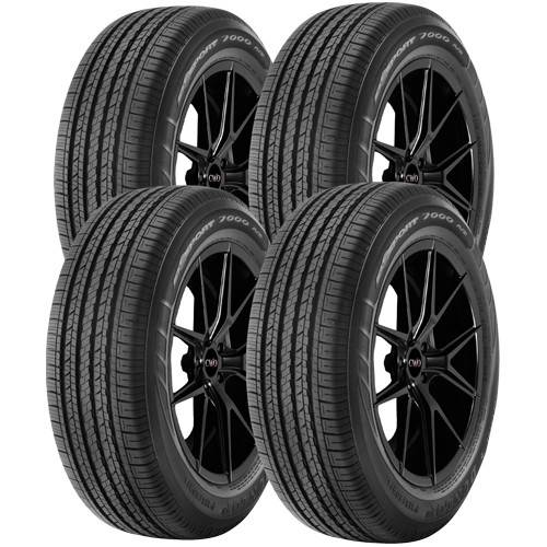 (QTY 4) P235/45R18 Dunlop SP Sport 7000 A/S 94V SL Black Wall Tires | eBay
