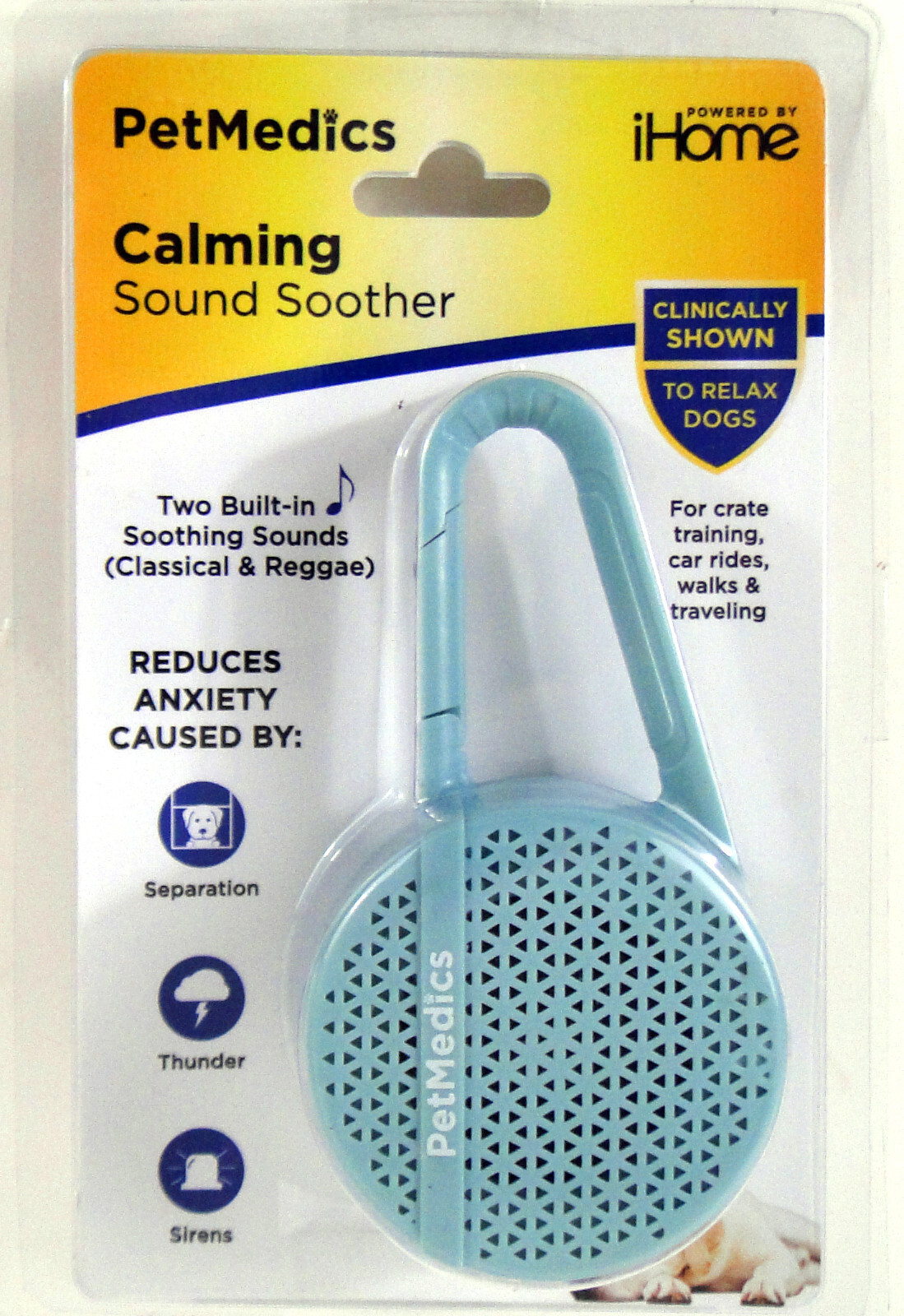 PetMedics Portable Calming Pet Soothing Sound Machine Dog Anxiety ...