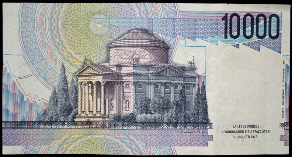 ITALY, VOLTA, 10,000 LIRE, FAZIO & SPEZIALI BANKNOTE. 12 | eBay UK