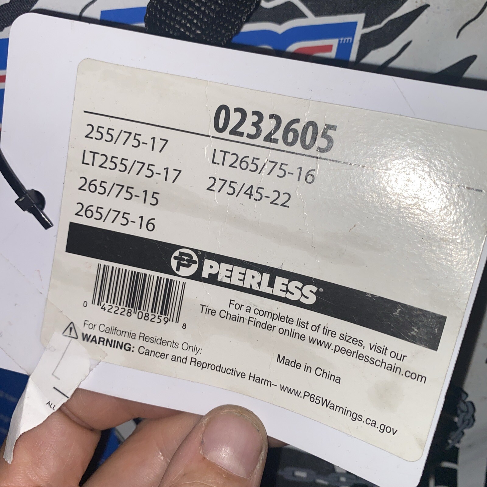 Peerless Auto-Trac Light Tire Traction Chain - Silver (0232605) for ...