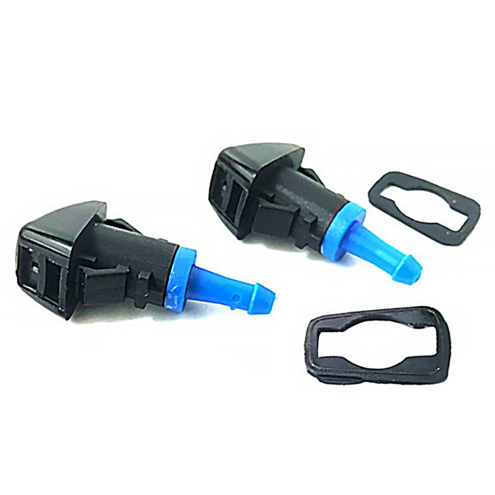2Pcs Front Windshield Wiper Washer Hood Jet Sprayer Nozzle For Jeep ...