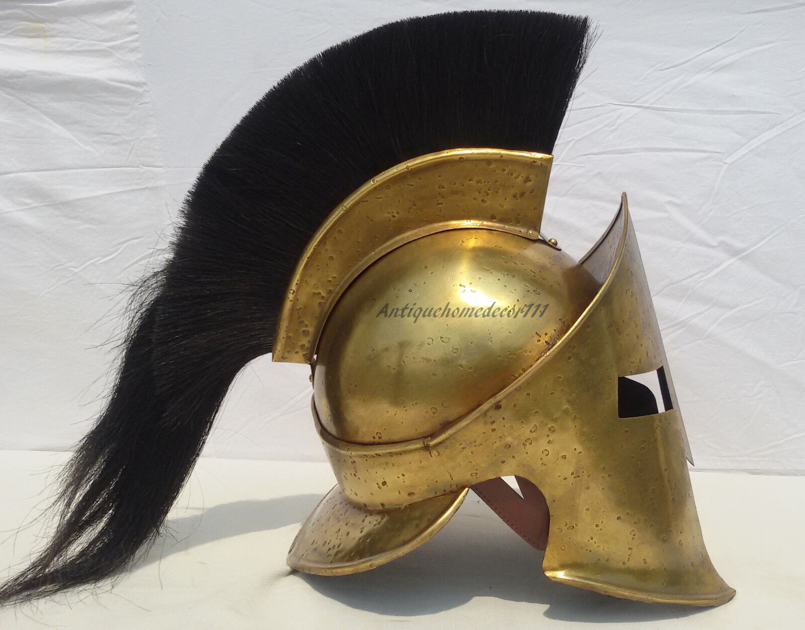 KING 300 LEONIDAS MEDIEVAL SPARTAN HELMET ARMOR LARP HELMET WITH BLACK ...