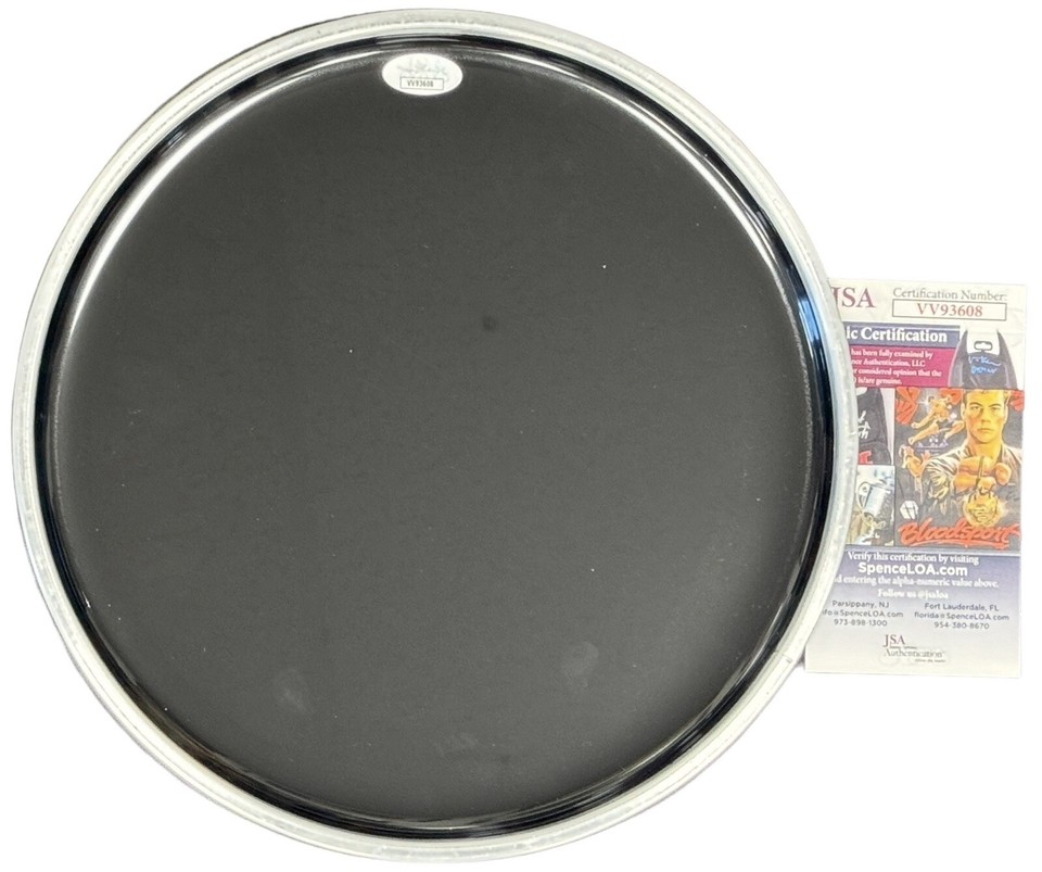 BOBBY BLOTZER signed 10″ DrumHead Drum Head RATT Band Drummer JSA ...