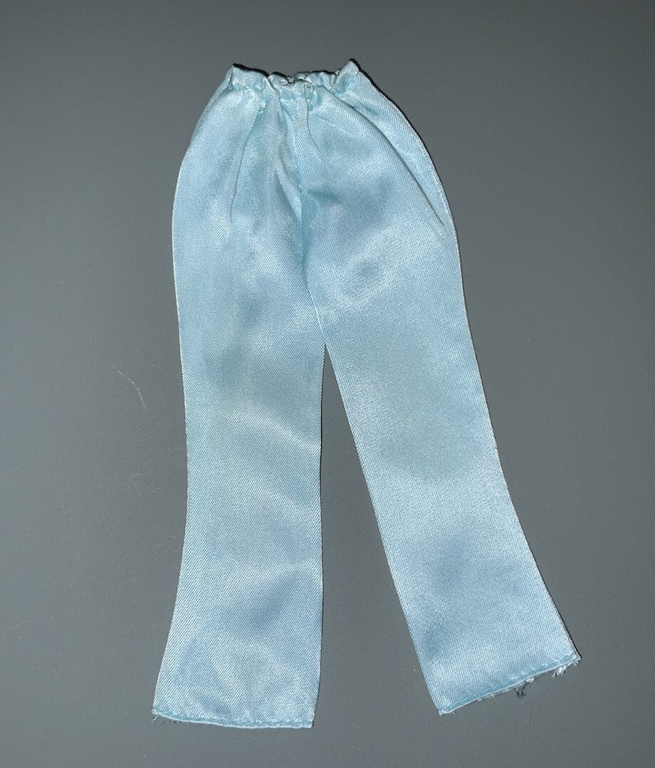 Vintage 1971 Barbie Doll Satin Slumber Blue Outfit 3414 Robe Pants Top ...
