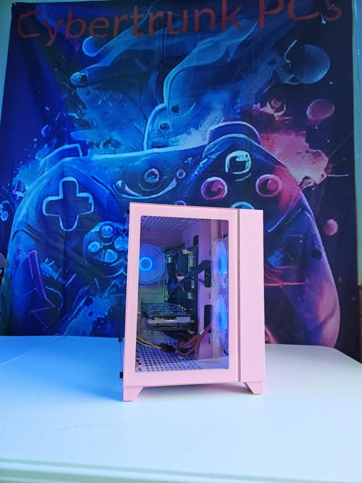 Custom Pink Gaming PC i7 GTX 1060 16gb RAM 500gb SSD 1tb HDD WIFI ...