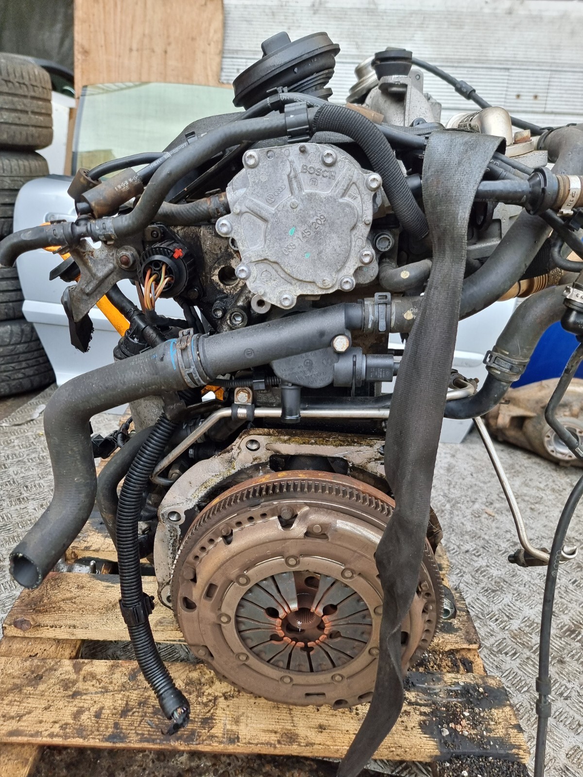 SEAT LEON ENGINE BXE 396030 CODE BXE 1.9L DIESEL MANUAL HATCH BACK 2007 ...