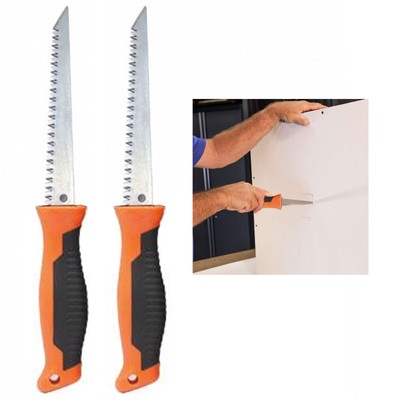 2 Pc 12" Utility Wallboard Drywall Hand Jab Saw Confirm Rubber Grip ...