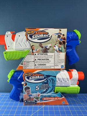 2 Nerf Super Soaker Scatterblast Pump-Action Water Blaster Gun Toy ...