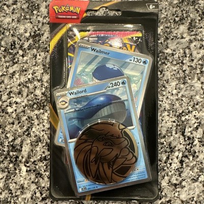 Pokemon TCG- Mega Evolution Checklane Blister Wailord & Wailmer Booster ...