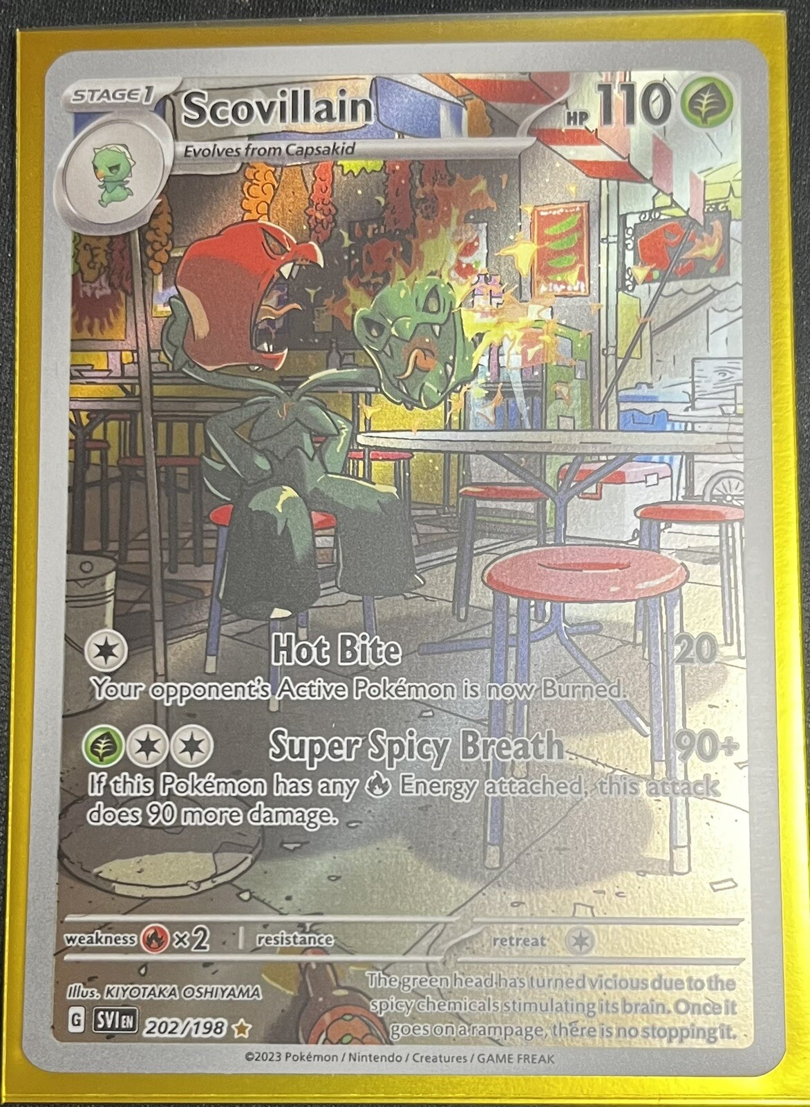 Pokemon Scarlet & Violet Scovillain 202/198 Illustration Rare Full Art ...