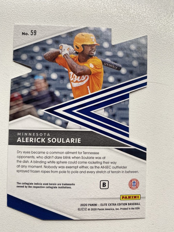 2020 Elite Extra Edition Prime Numbers Die-Cut #59 Alerick Soularie /40 ...