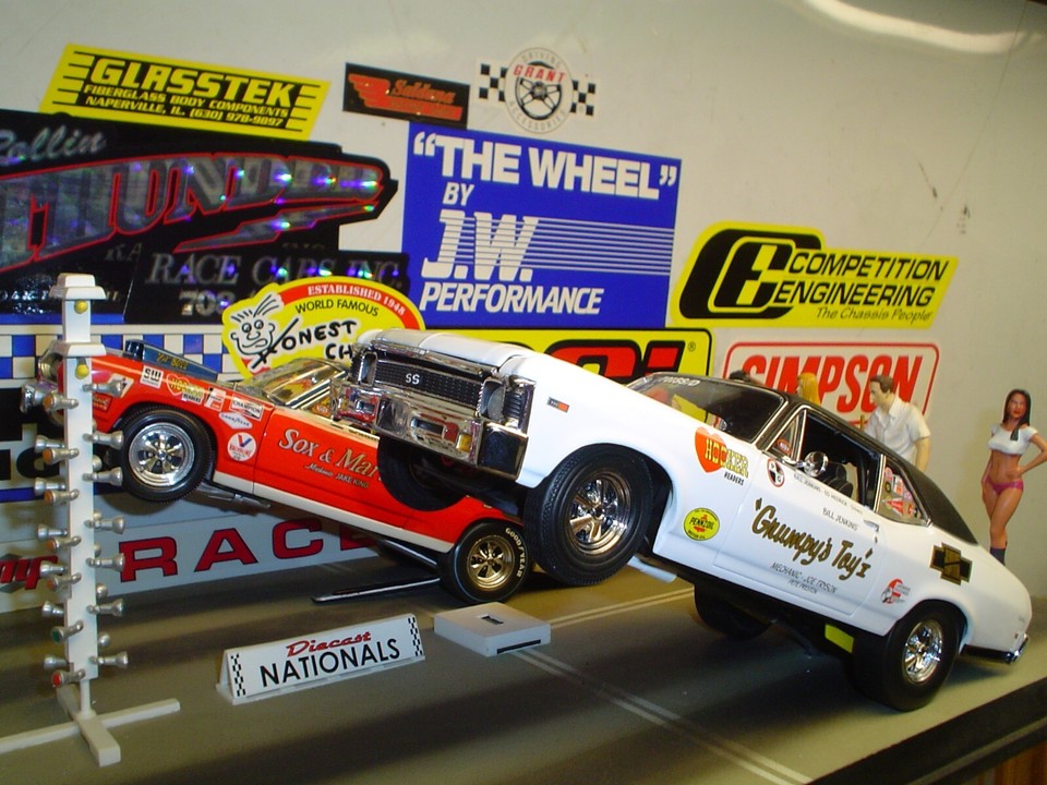BILL JENKINS GRUMPYS TOY 1968 CHEVY NOVA SS NHRA DRAG STRIP LEGEND 1:18 ...