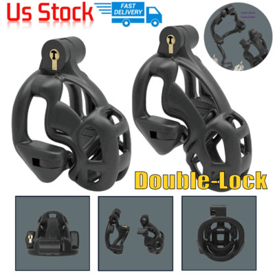 Double-Lock Design Python Ultra Chastity Device Rotatable Guardrail ...