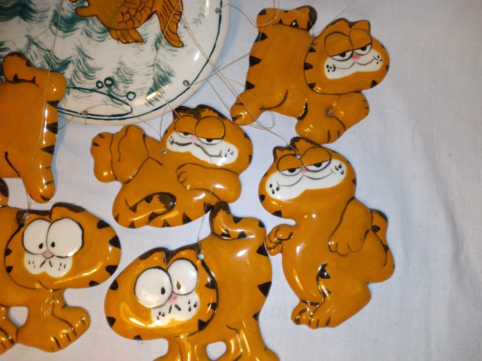 Mobile Wind Chimes Ceramic Garfield | eBay