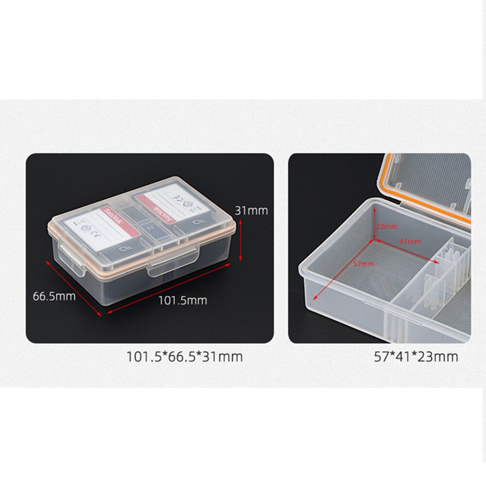 Camera Battery Storage Case Box for LP-E6 LP-E8/ EN-EL15 EN-EL3E/BLF19E ...
