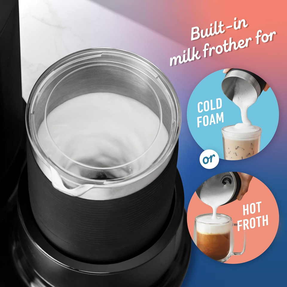 Iced and Hot Coffee Machine with Integrated Frother | Single Serve ...