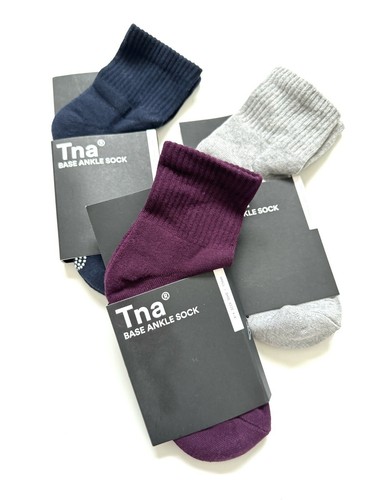 Tna WOMEN'S Base Ankle GRIP Sock Terry-loop Padding Ribbed Cuffs NO ...