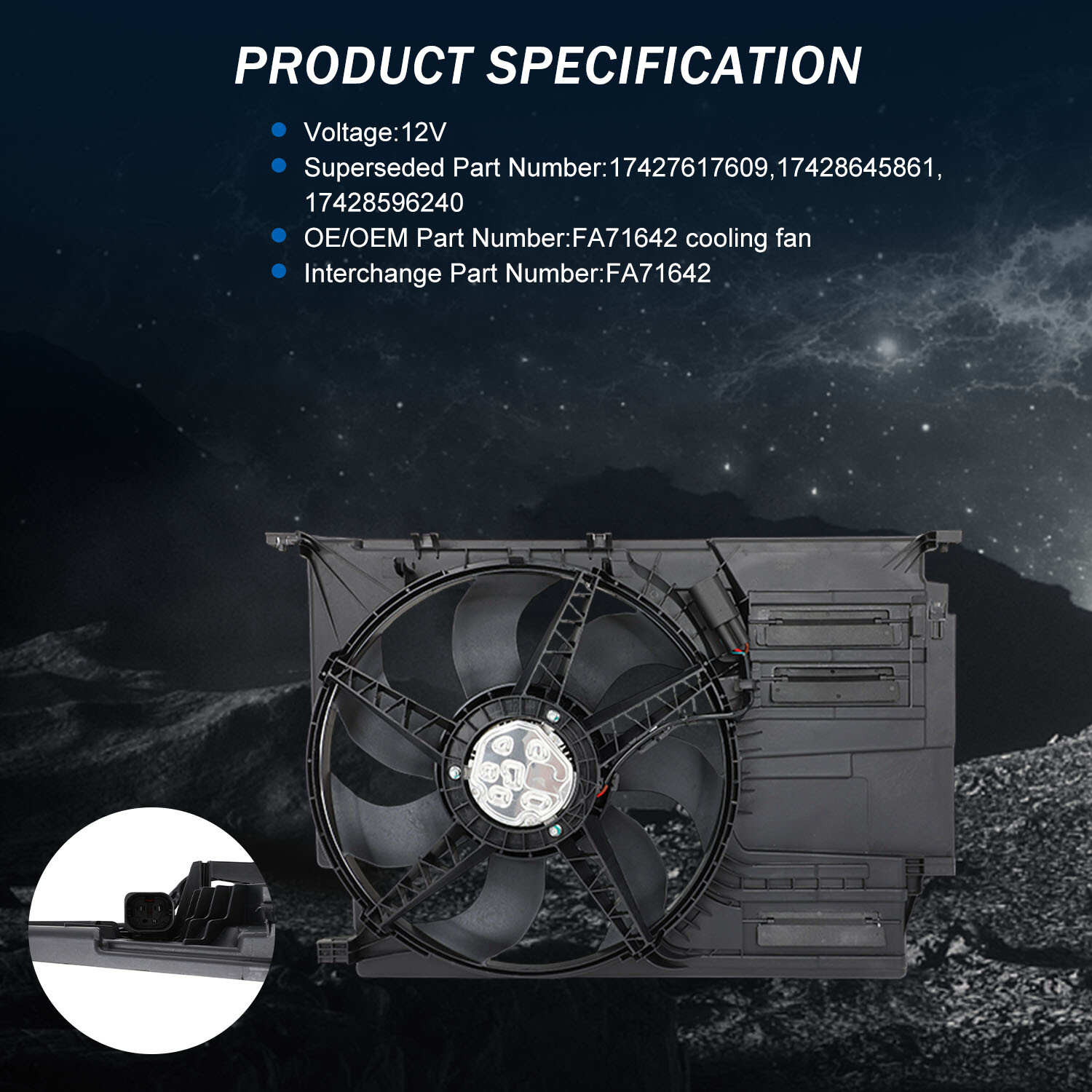 Electric Radiator Cooling Fan Assembly For Mini Cooper Base Hatchback 2 ...