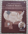 Abeka Homeschool History of Our United States 4 Geography/Maps ...