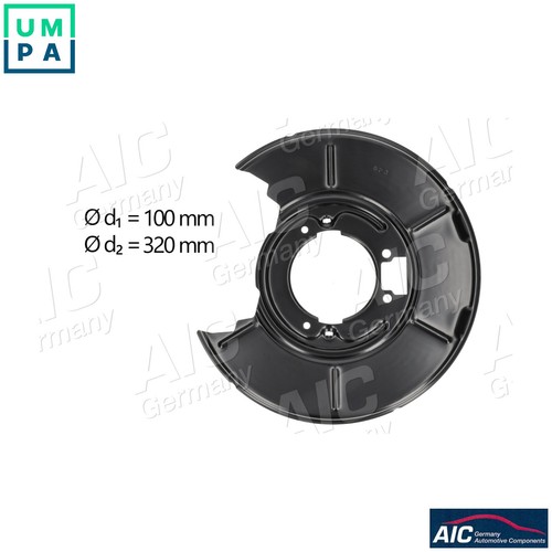 SPLASH GUARD BRAKE DISC 55499 FOR BMW 3/Compact/E46/Convertible/E6 ...