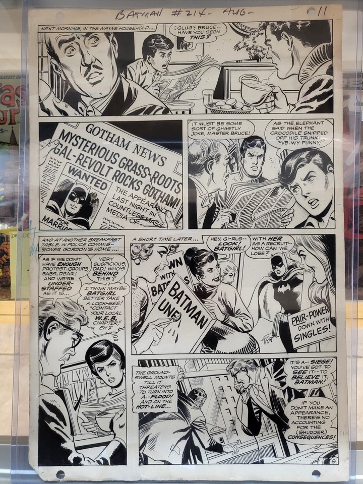 IRV NOVICK ORIGINAL ART BATMAN 214 PAGE 11 8/69 DC COMICS | eBay