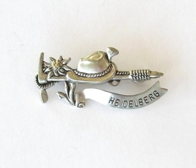 Vintage Heidelberg Germany Travel Souvenir Metal Lapel Pin Hat Badge | eBay
