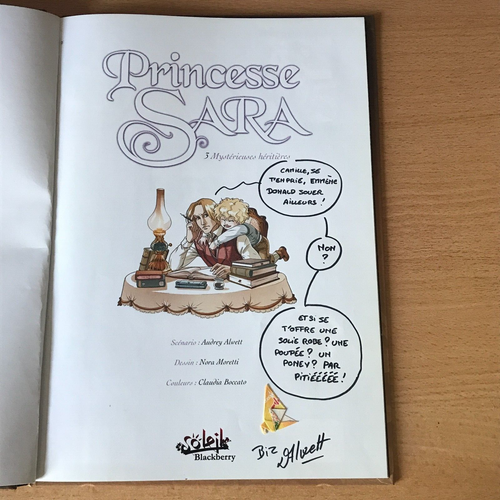 BD PRINCESSE SARAH T3 mysterieuses heritieres MORETTI dedicace EO | eBay