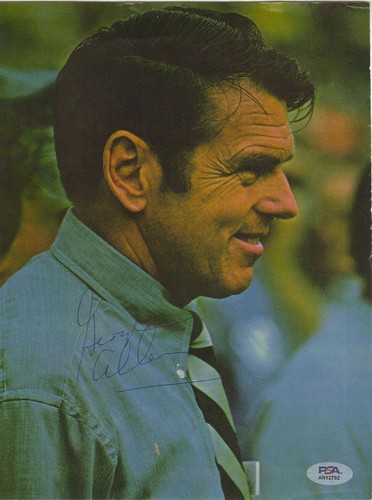 George Allen Signed AUTO Sport Magazine Football HOF Redskins Rams PSA ...