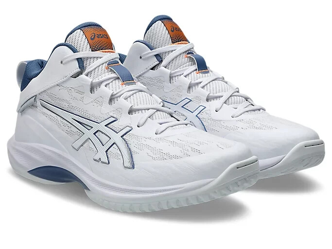 Asics Basketball shoes GELHOOP V17 EXTRA WIDE White/Denim Blue 1063A097 ...