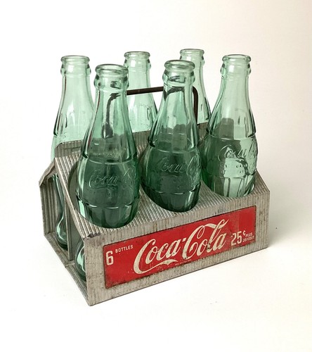 Vintage 1950's Coca-Cola Aluminum 6 Pack Bottle Carrier Coke Caddy ...