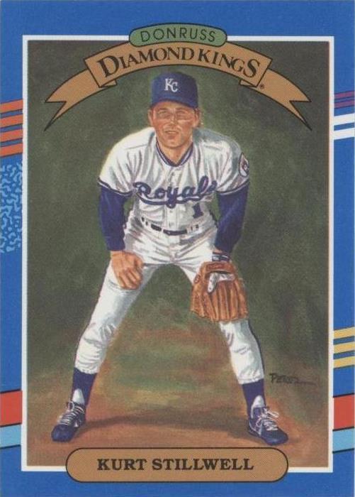 1991 Donruss - Diamond Kings Kurt Stillwell #24 Three Yellow Lines ...