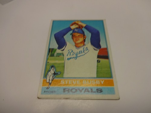 1976 Topps Baseball Steve Busby Kansas City Royals Card #260 | eBay