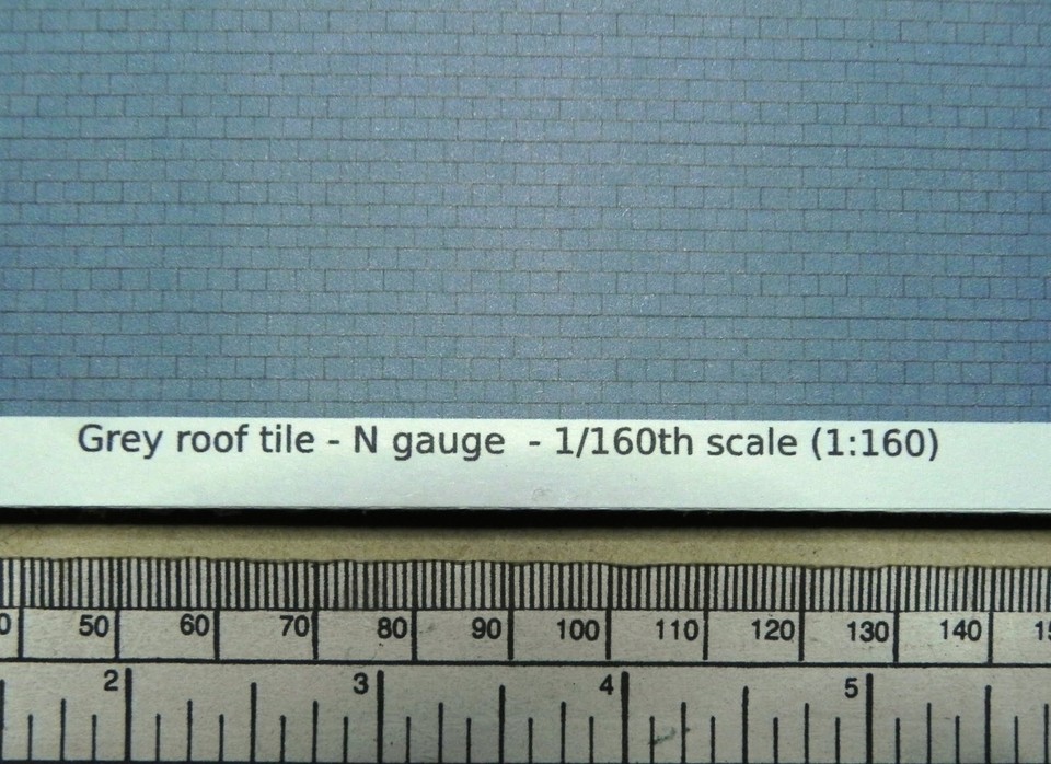 Gray Paper Tile - N Scale (1:160) A4 Sheet | eBay UK