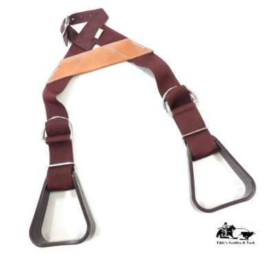 Little Riders Buddy Stirrups Brown Make Any Saddle A Kids Saddle | eBay