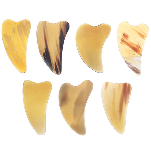 Natural Ox Horn Gua Sha Board Scraper Facial Lift Neck Body Scraping ...