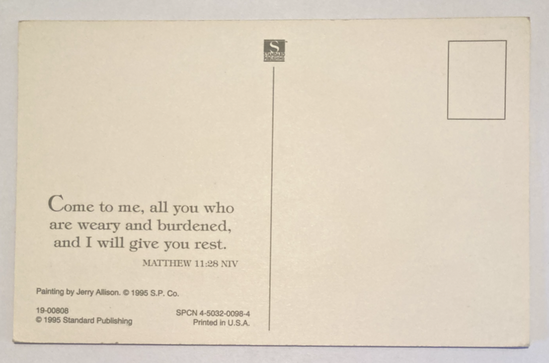 Come Back Soon Jesus Bible Verse Unposted Vintage Postcard | eBay