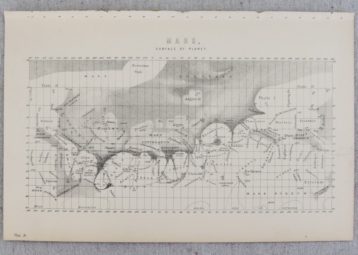 Printable Map Of Planet Mars