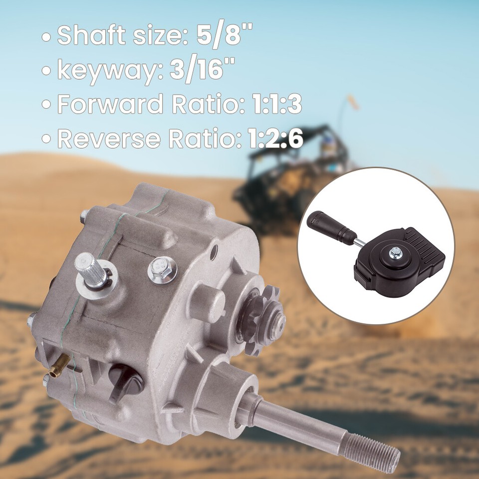 Go Kart Forward Reverse Gear box Set For 2HP-14HP Engine Transmission 5 ...