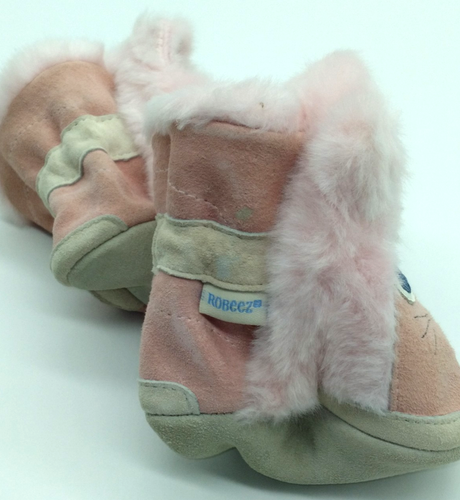 Robeez Soft Soles Pink Bunny Magic Booties 0-6 M for sale online | eBay