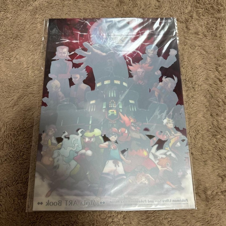 Pokemon Pocket Monster Alola Art Book Clear Poster Bonus | eBay Australia