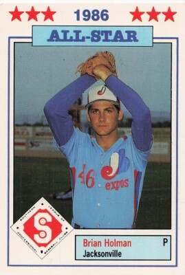 BRIAN HOLMAN 1986 SOUTHERN LEAGUE ALL-STAR SET #21 | eBay