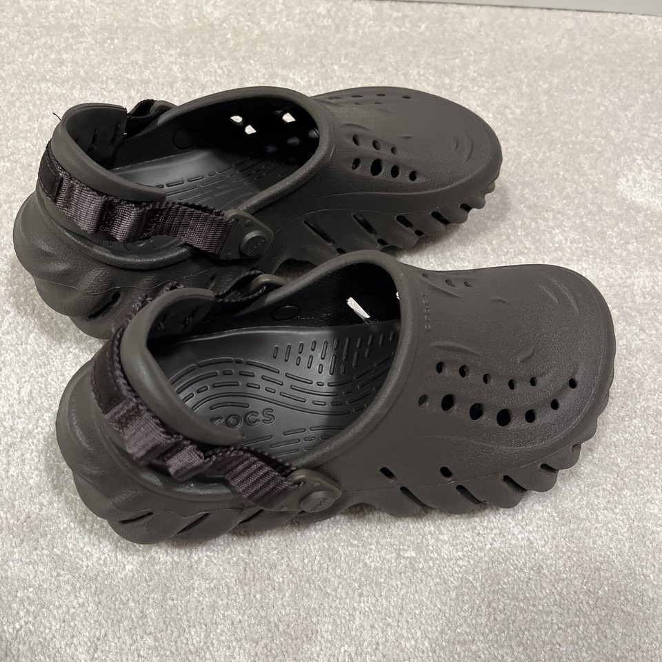 Unisex Clogs Crocs Echo Clog W6/M4 Chocolate Brown-used | eBay
