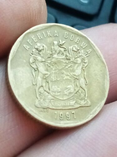 1996 South Africa 20 Cents Tswana Legend AFERIKA BORWA KM# 162 VF ...