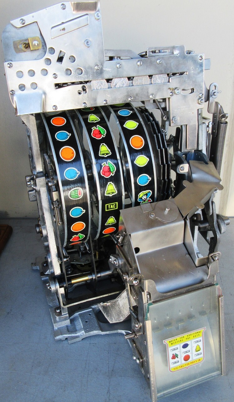 Jennings 25c Red Light Up Lady Luck Slot Machine Circa 1940's | eBay