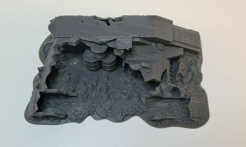 PLA 3D Printed Wrecked Vehicles Set Terrain Scenery Tabletop 28mm ...