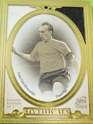 Futera Unique 2018 David Platt Mythicals gold 5 of 7 game worn patch ...
