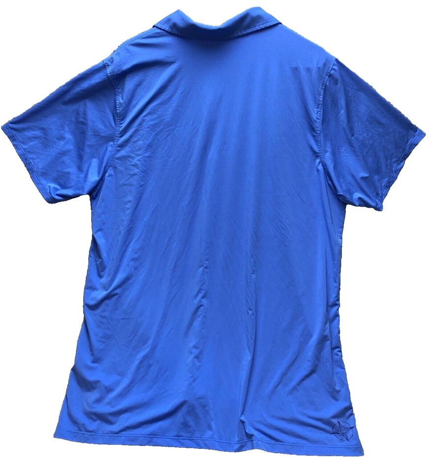 B Draddy Shirt Adult Blue Extra Large Compass Logo Performance Polo ...