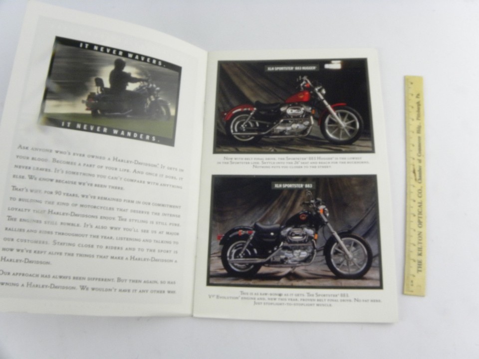 1993 Harley-Davidson Motorcycle Brochure XLH FXR FLHS FLS FLHTC ...