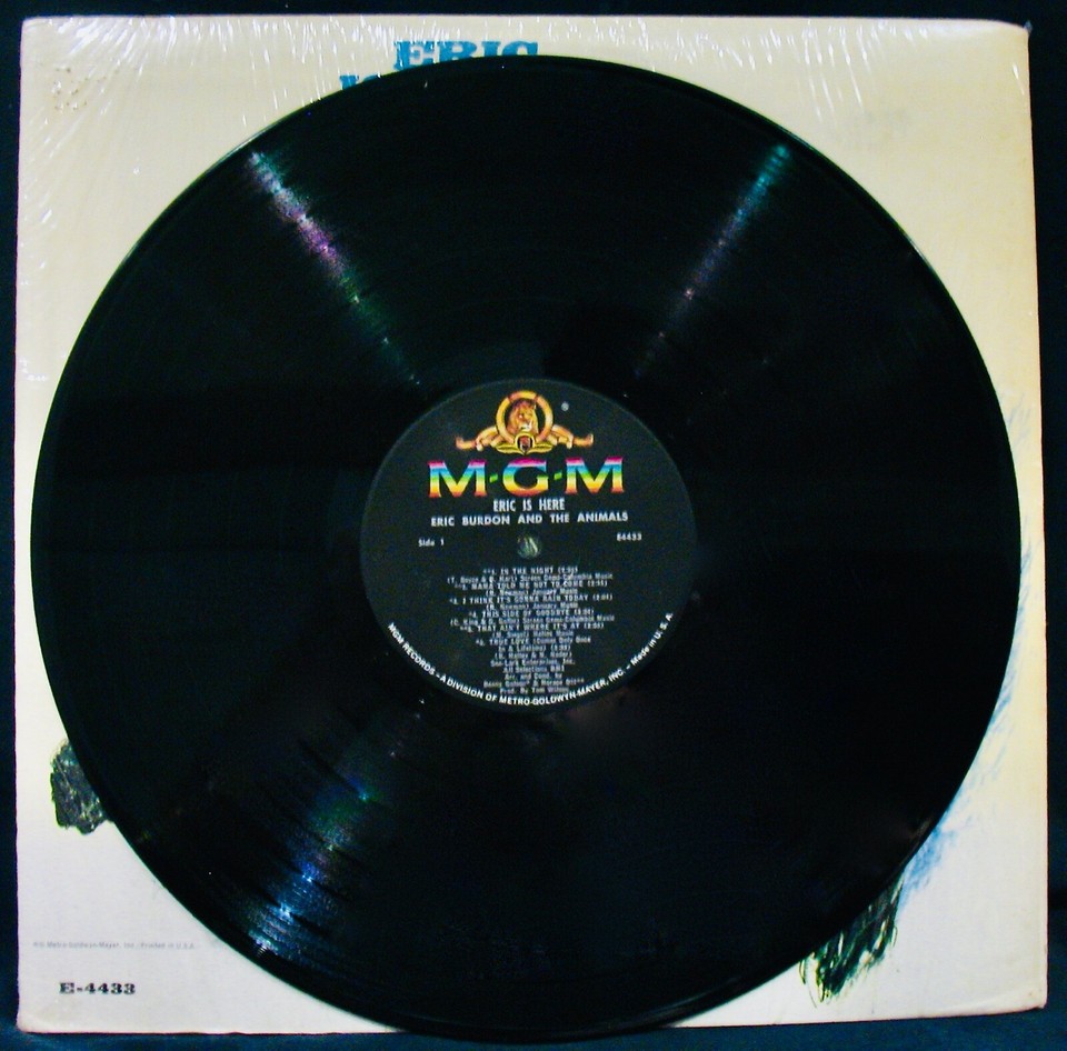 ERIC BURDON & THE ANIMALS~Eric Is Here~Near Mint Album In Shrink~MGM # ...