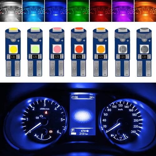 5/10/20PCS T5 Wedge 3-3030-SMD LED Bulbs,74 Type Base Wedge Base LED ...